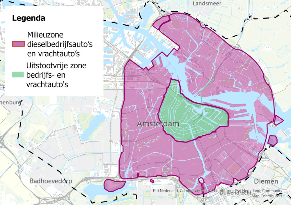 Gemeente Amsterdam gaat ondernemers helpen bij zero-emissie zones